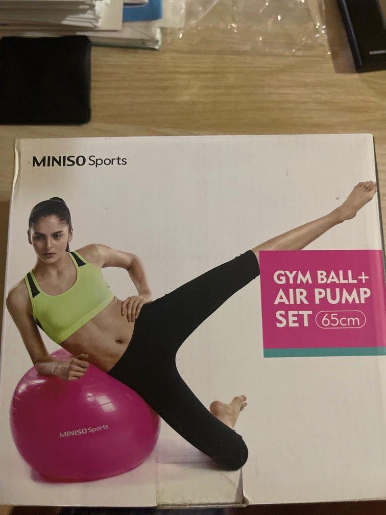 Gym ball + Air pump set, Sports Equipment, Exercise & Fitness, Toning ...