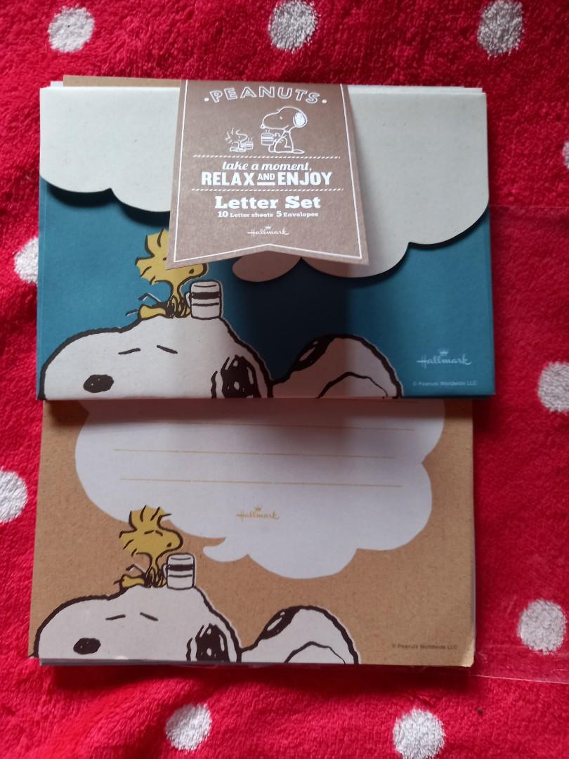 Hallmark Snoopy Stationery Set, Hobbies & Toys, Stationary & Craft ...