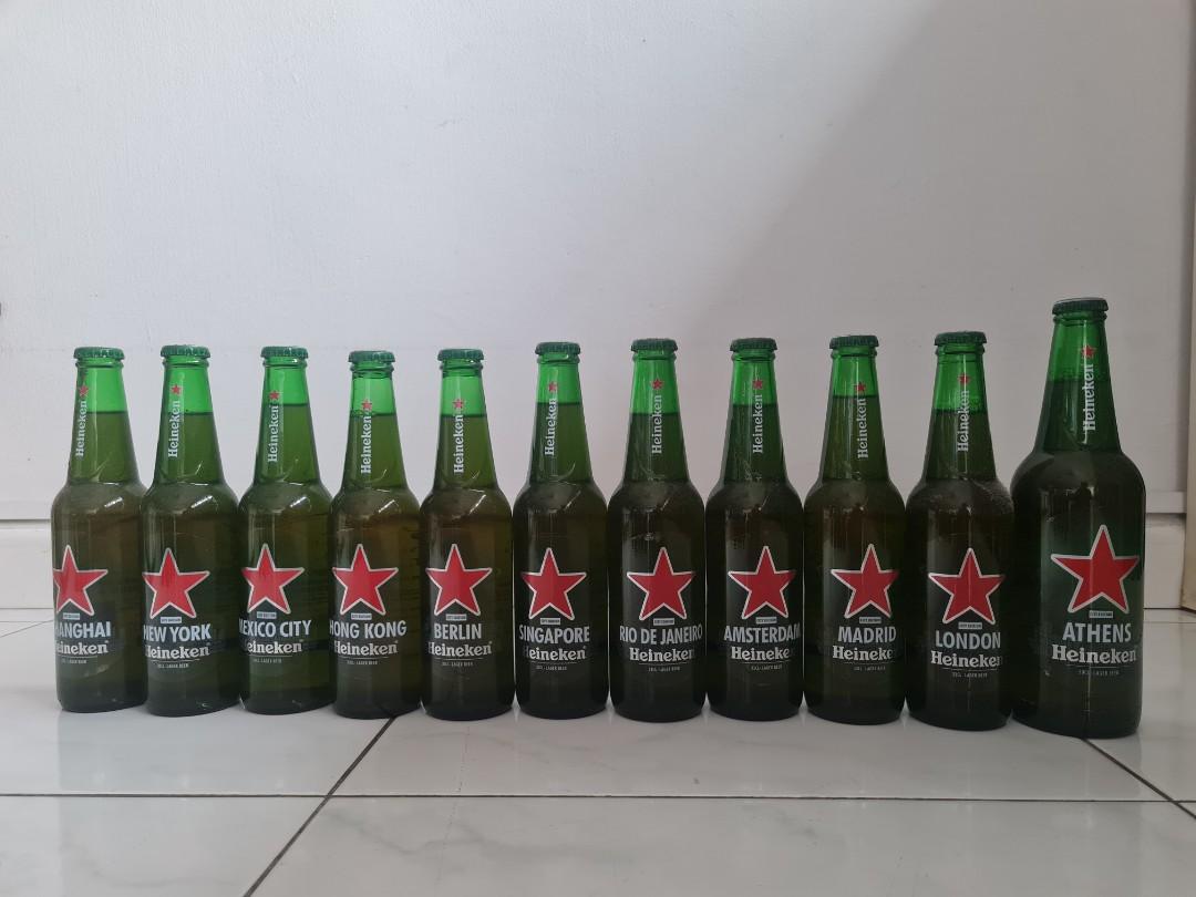 Heineken City Edition green glass bottles, Hobbies & Toys, Memorabilia ...