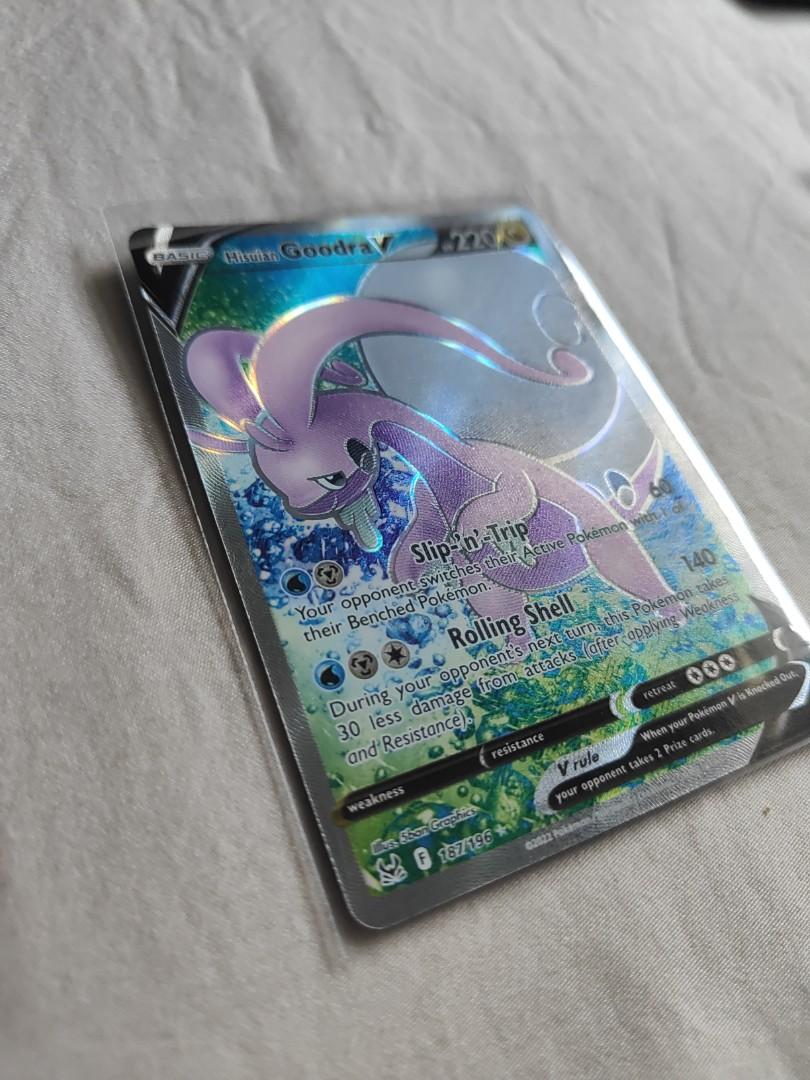 Hisuian Goodra V FA / Full Art (187/196) Lost Origins, Hobbies & Toys ...
