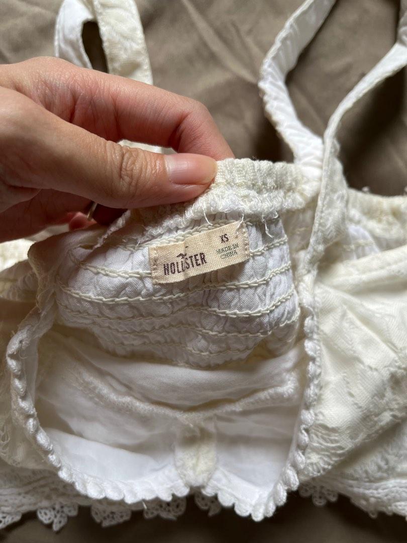 Hollister Lace Crop Top, Women's Fashion, Tops, Sleeveless on Carousell