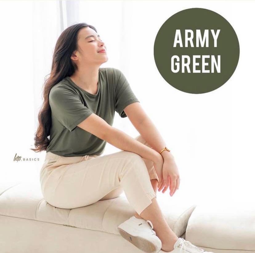 HTP Basic Slim-Fit Tee, Women's Fashion, Tops, Shirts on Carousell