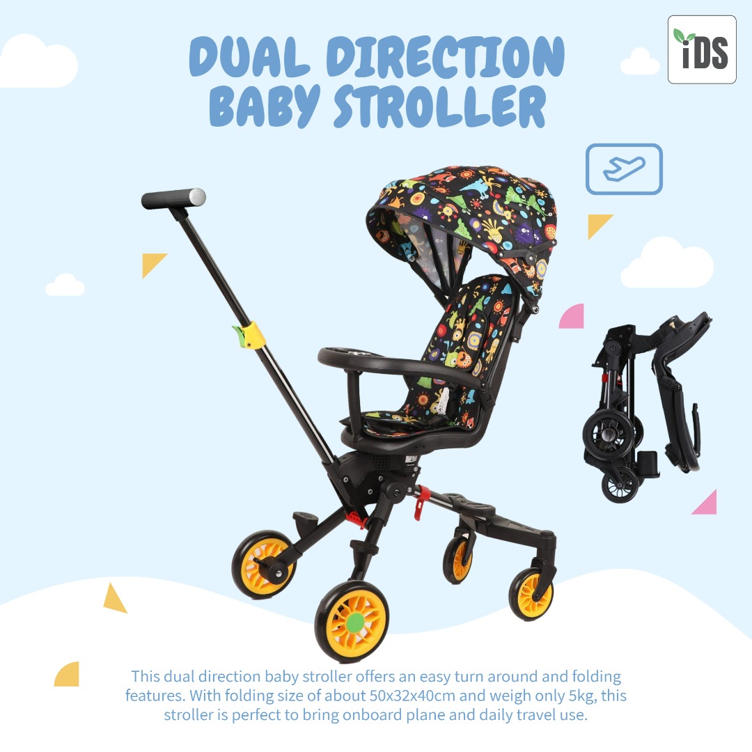 [iDS] 5kg Dual Direction Travel Stroller Baby Toddler Stroller Fully ...