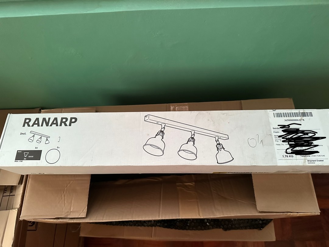 Ikea Ranarp track lighting, Furniture & Home Living, Lighting & Fans ...