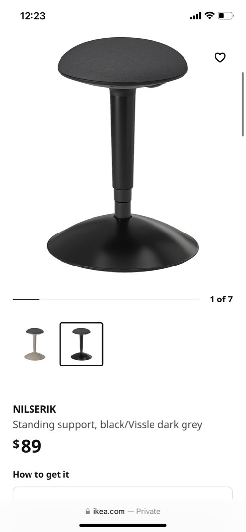 IKEA sit/stand chair, Furniture & Home Living, Furniture, Chairs on ...