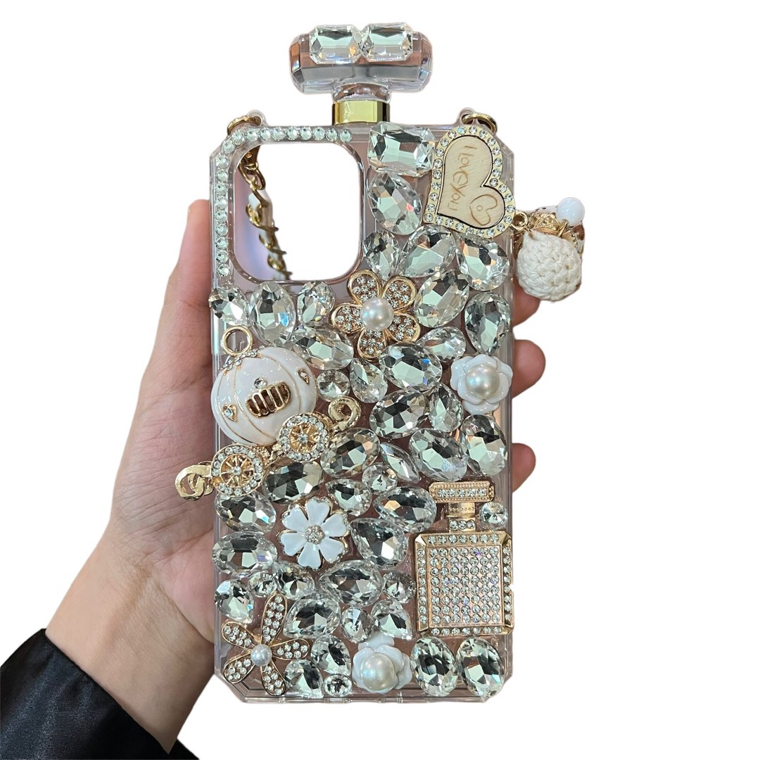 iPhone 13 Pro Max Bling Case with Strap, Mobile Phones & Gadgets ...