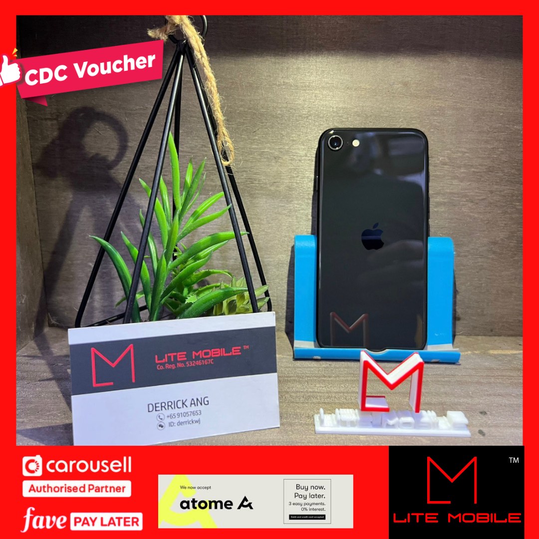 IPhone SE2 2020 SE 2 128GB | 128GB | Black | 93% Battery Health #LM04 #6094, Mobile Phones ...