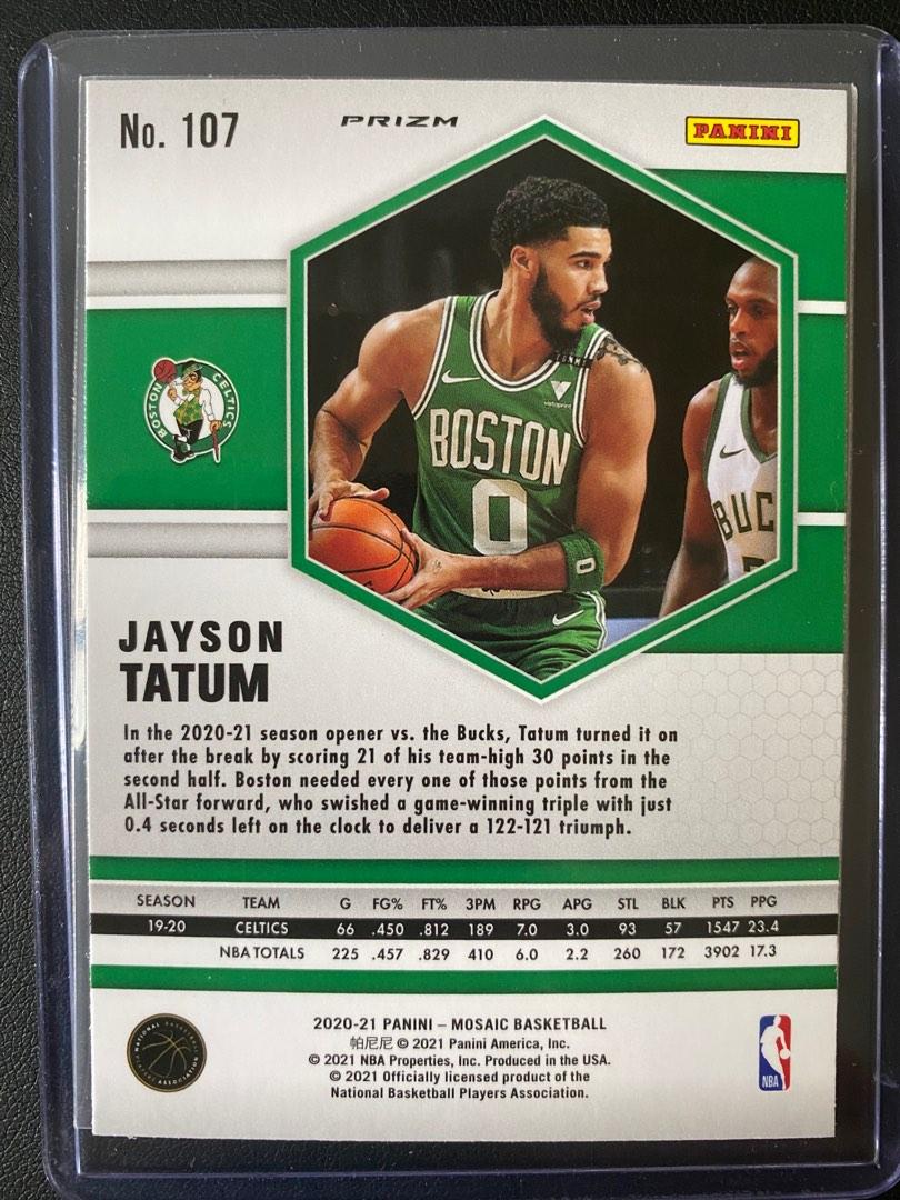 Jayson Tatum 2020-21 Mosaic Basketball Gold Wave, Hobbies & Toys, Toys ...