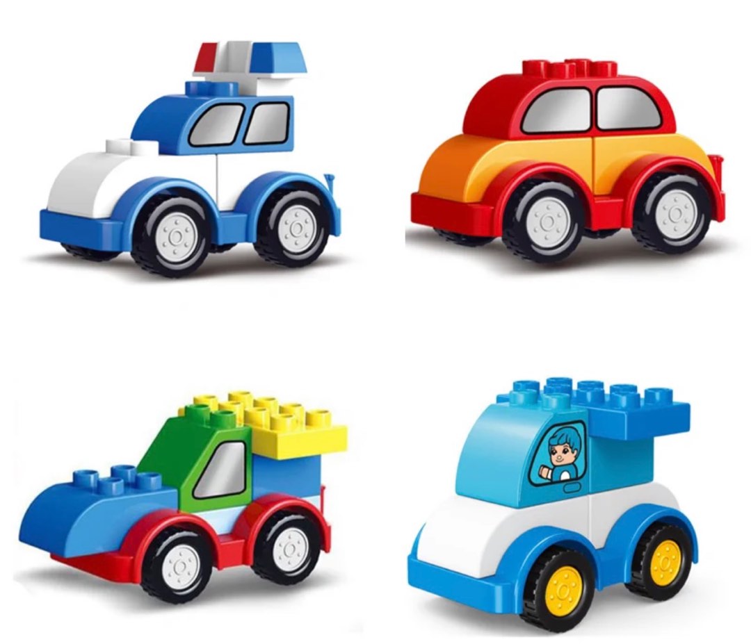 Kids Building Blocks- Trucks and Cars Theme E - 4 types, Hobbies & Toys ...