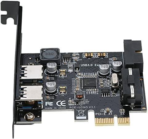KKmoon STW PCI Express Card PCI-E to USB3.0 2-Ports Mini PCI-E USB 3.0 Hub Controller Adapter ...