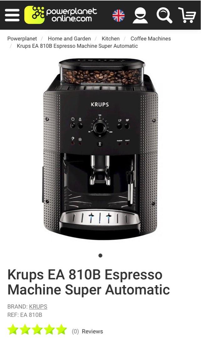 Krups coffee machine with built in bean grinder EA 810B, TV & Home Appliances, Kitchen ...