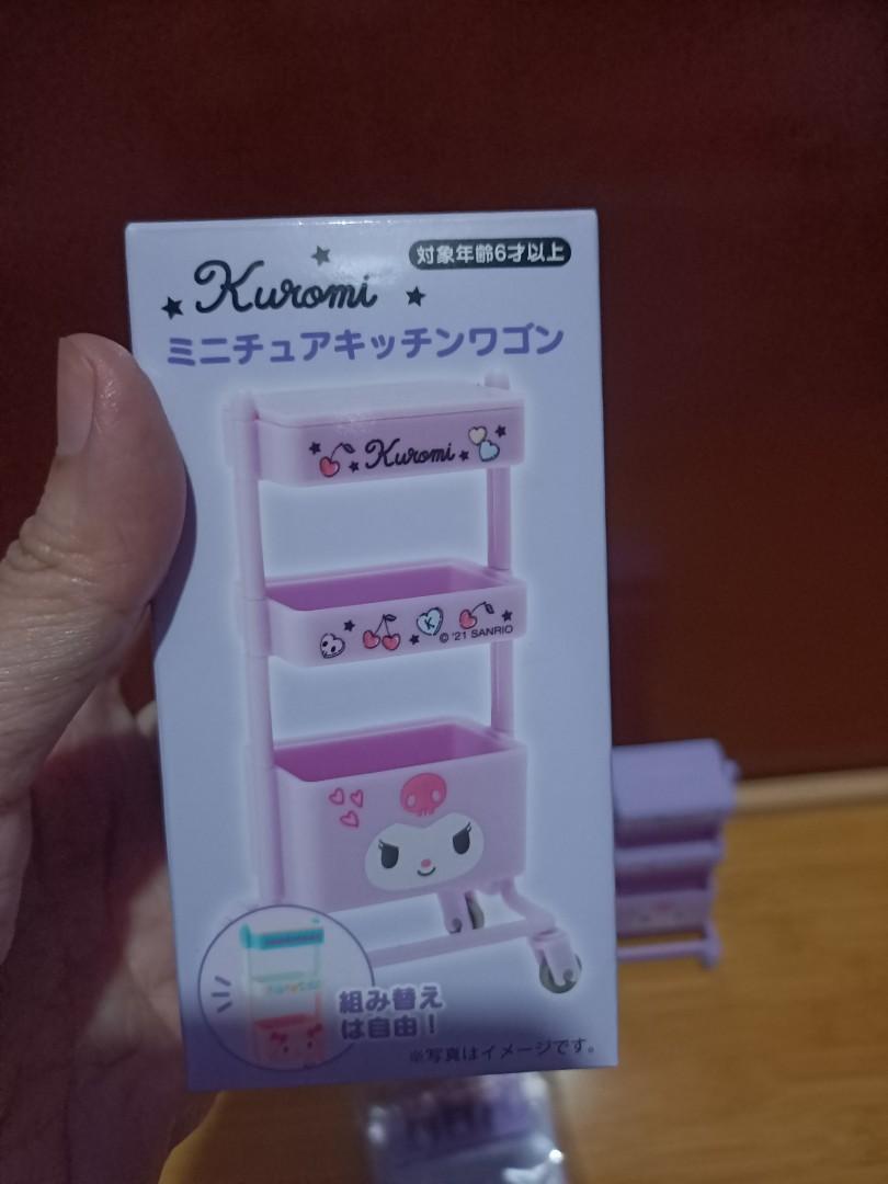 Kuromi Mini Trolley & Clipboard with memo pad, Hobbies & Toys ...