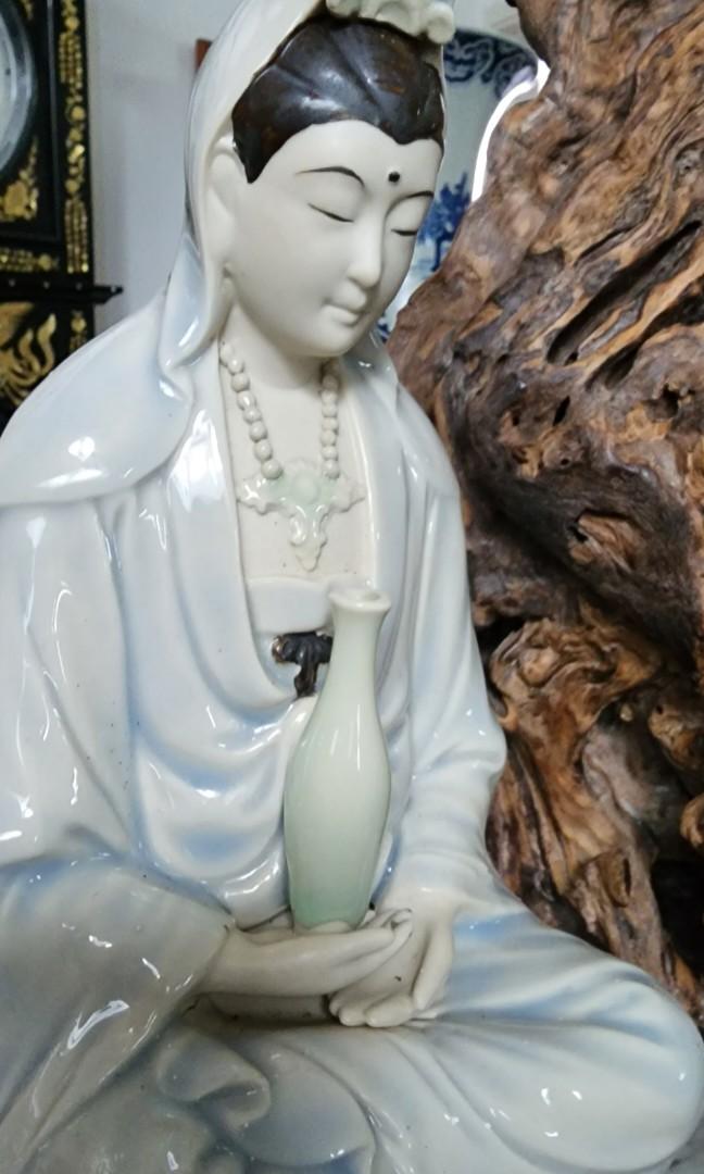 kwan yin porcelain statue antique, Hobbies & Toys, Collectibles ...