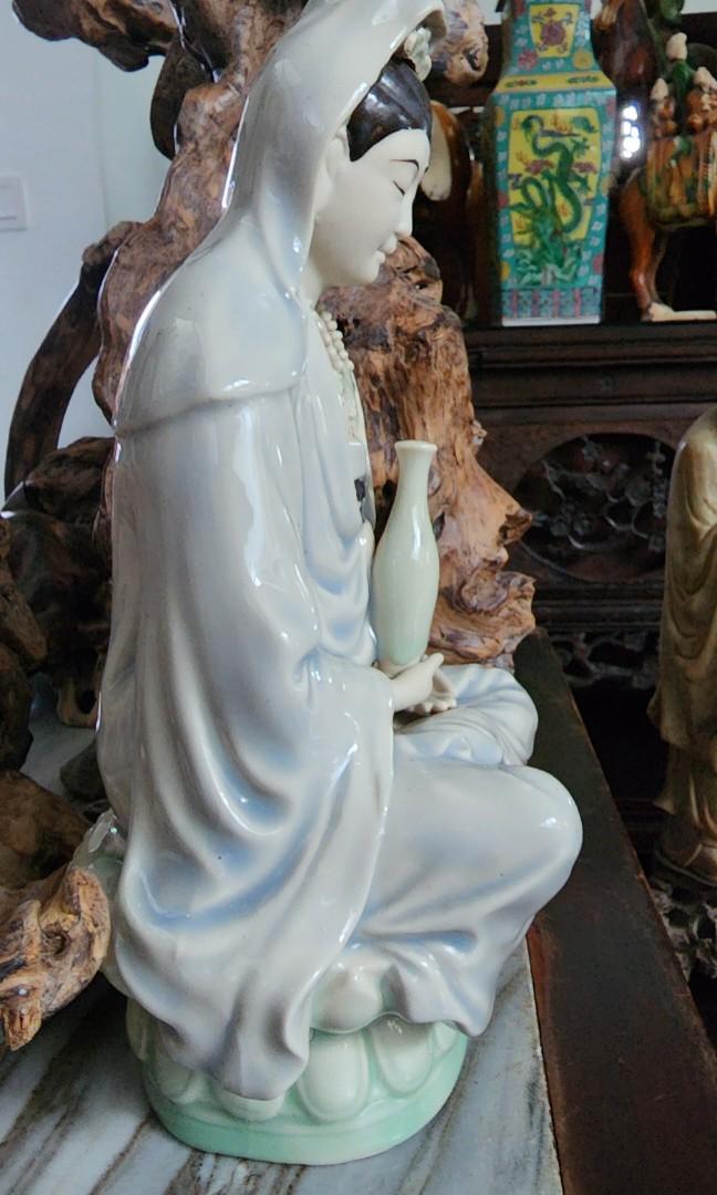 kwan yin porcelain statue antique, Hobbies & Toys, Collectibles ...