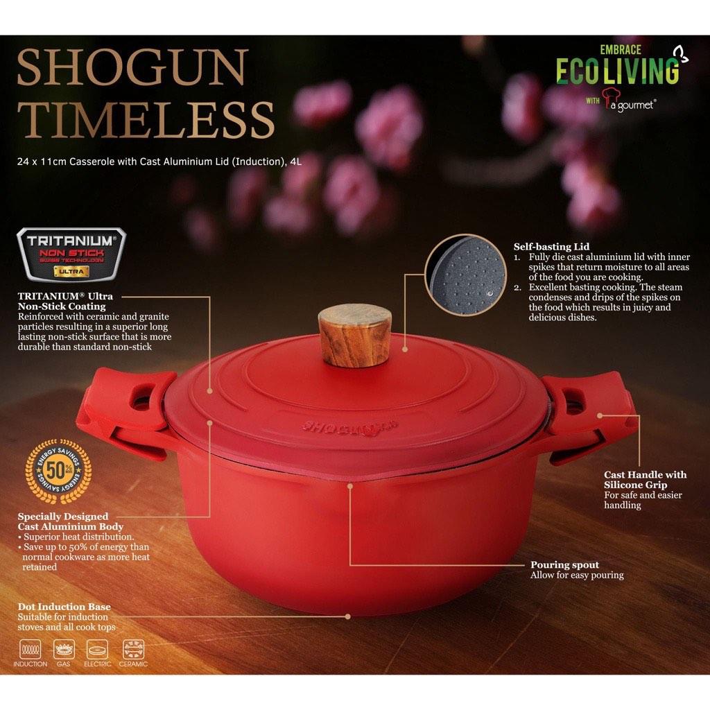 La Gourmet Shogun Timeless 28cm Casserole, Furniture & Home Living ...