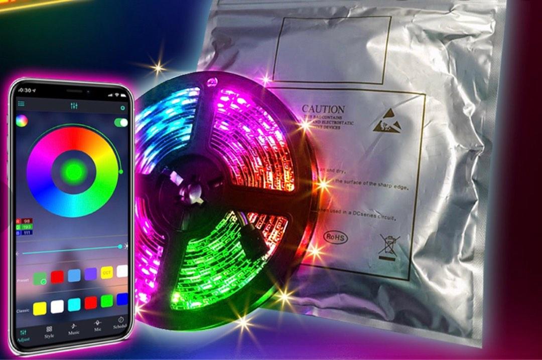 LED Strip light RGB Fairy light 5M With Remote Waterproof, Furniture ...