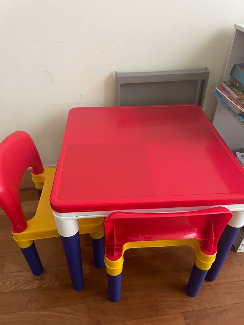 Lego base Table and Chairs set, Babies & Kids, Baby Nursery & Kids ...