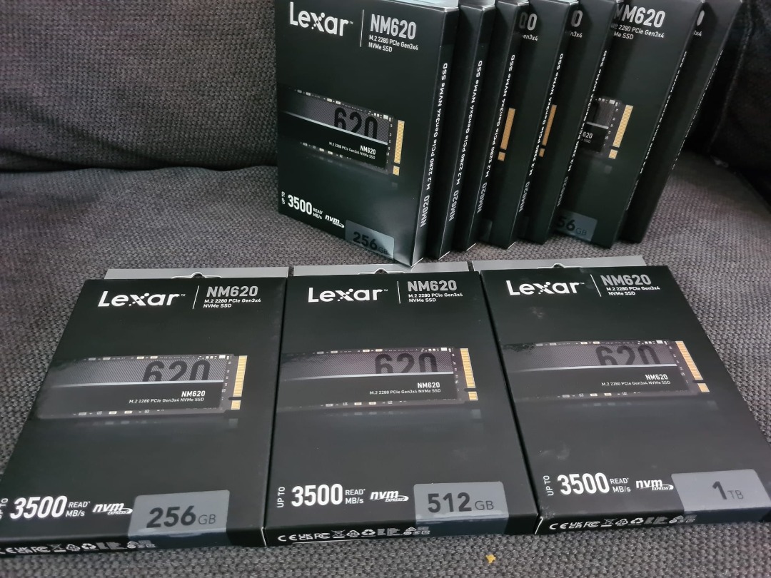 Lexar NM620 256/512/1TB/2TB NVMe SSD, 256GB, 512GB, 1TB, 2TB, M.2 NVME ...