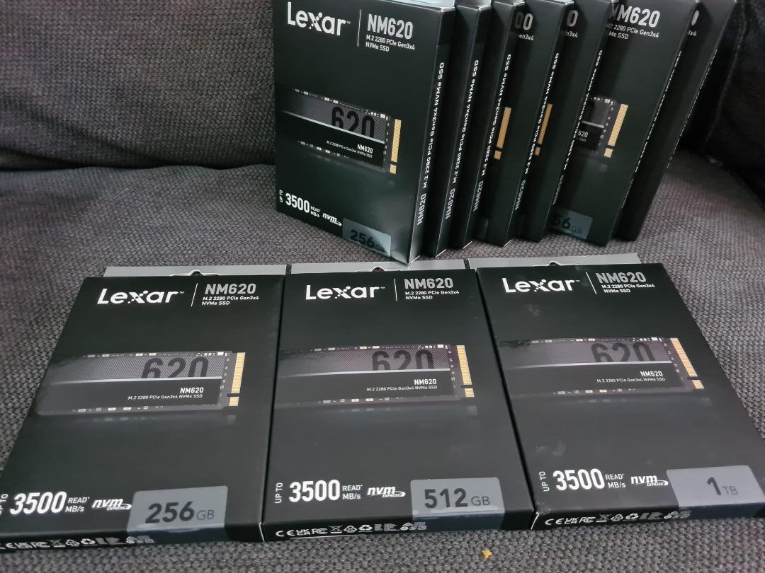 Lexar NM620 256/512/1TB/2TB NVMe SSD, 256GB, 512GB, 1TB, 2TB, M.2 NVME ...