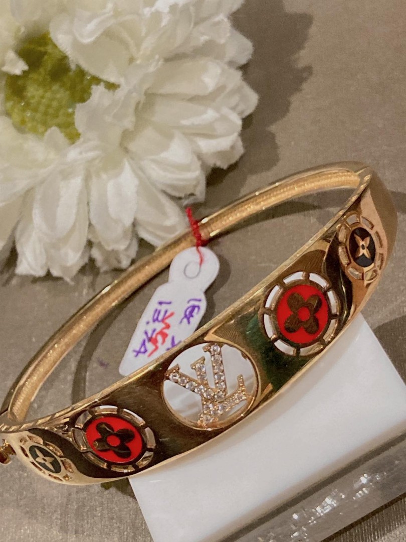 LV Bangle 18k Japan Gold, Women's Fashion, Jewelry & Organizers ...