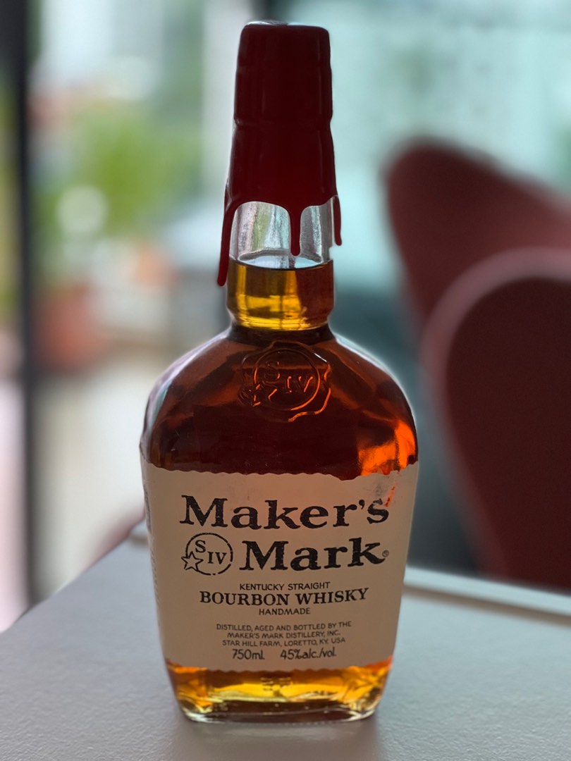Makers Mark Bourbon Whisky, Food & Drinks, Alcoholic Beverages on Carousell
