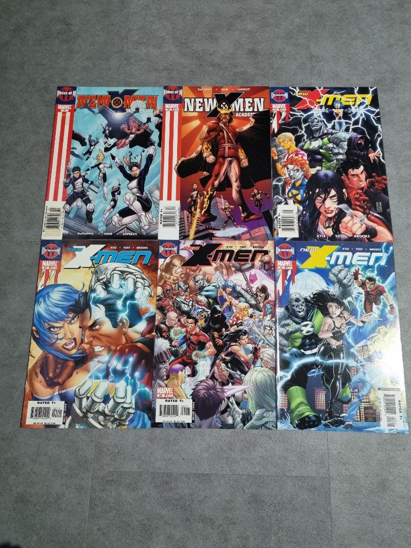 Marvel Comics New X-Men:Academy X #16,18,20-23, Hobbies & Toys, Books ...