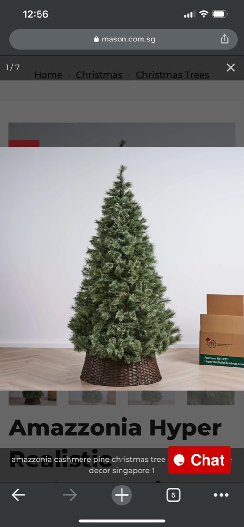 Masons.SG Amazzonia Hyper Realistic X’mas Tree on Carousell
