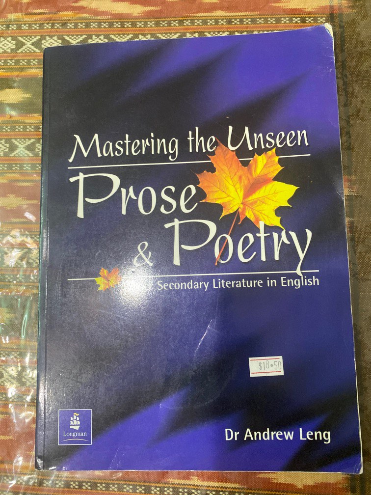 Mastering the Unseen Prose and Poetry (Upper Secondary Literature ...