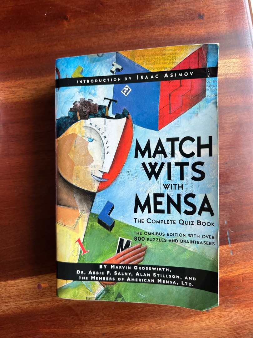 Match with Mensa puzzles book, Hobbies & Toys, Books & Magazines ...