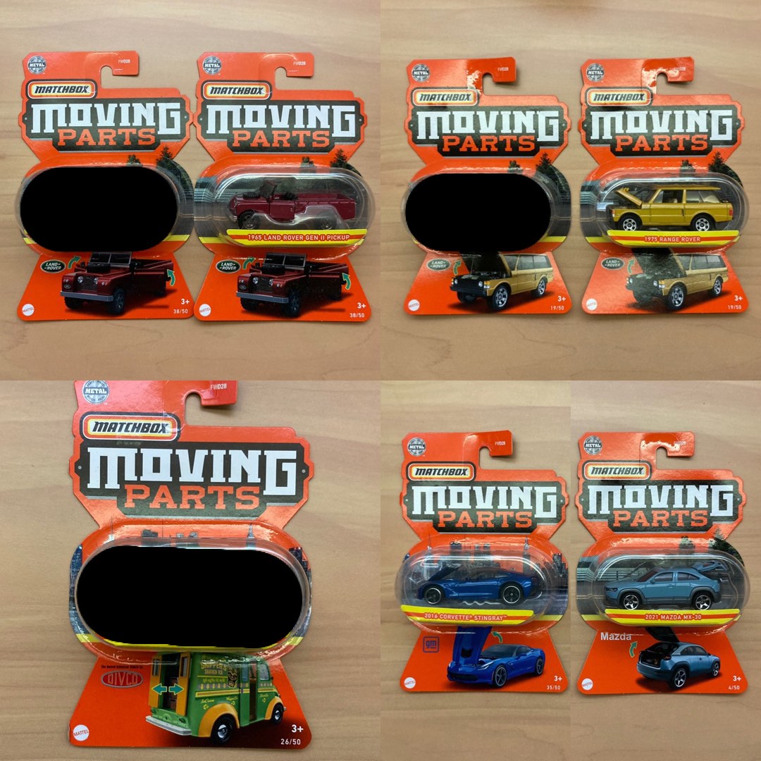 Matchbox Moving Parts Land Rover Pickup, Range Rover, Corvette Stingray ...