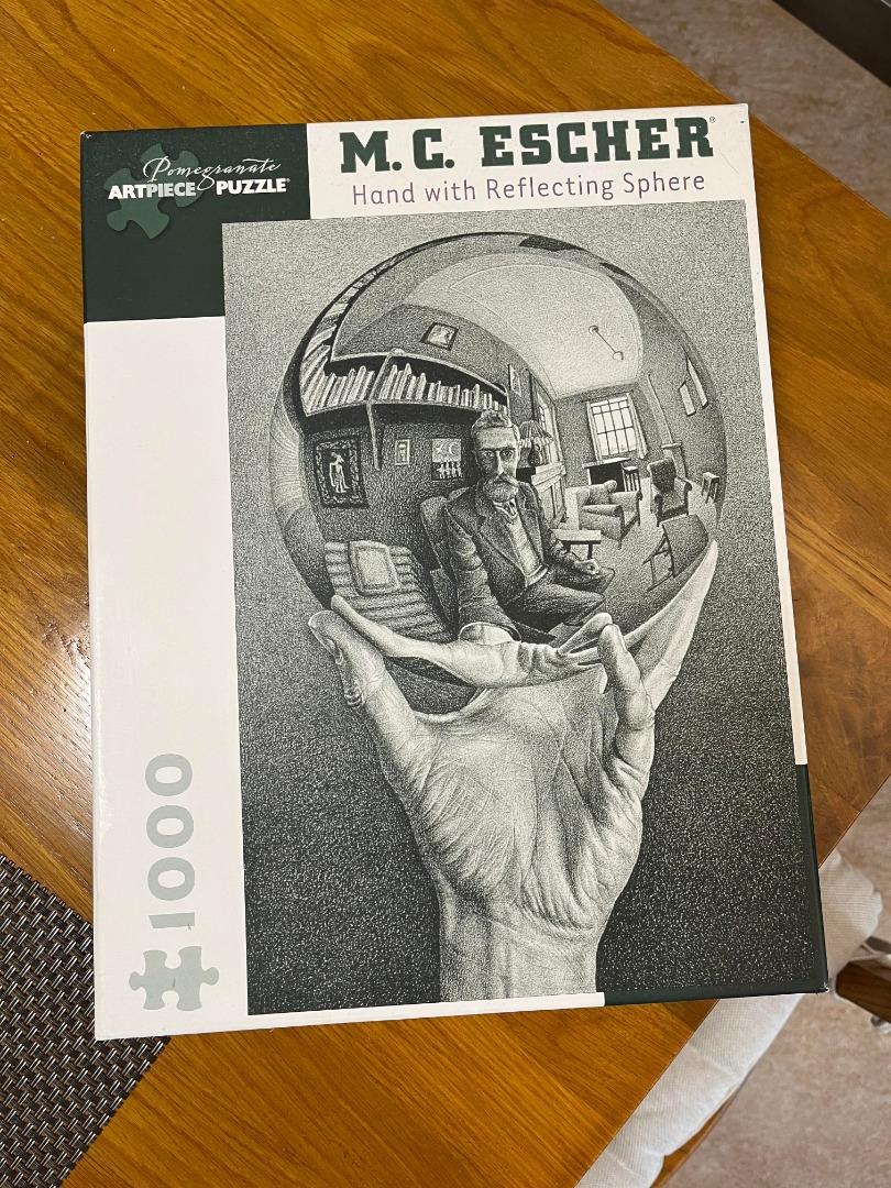 M.C. ESCHER ‘Hand with Reflecting Sphere’ 1000 pieces puzzle WITH ...