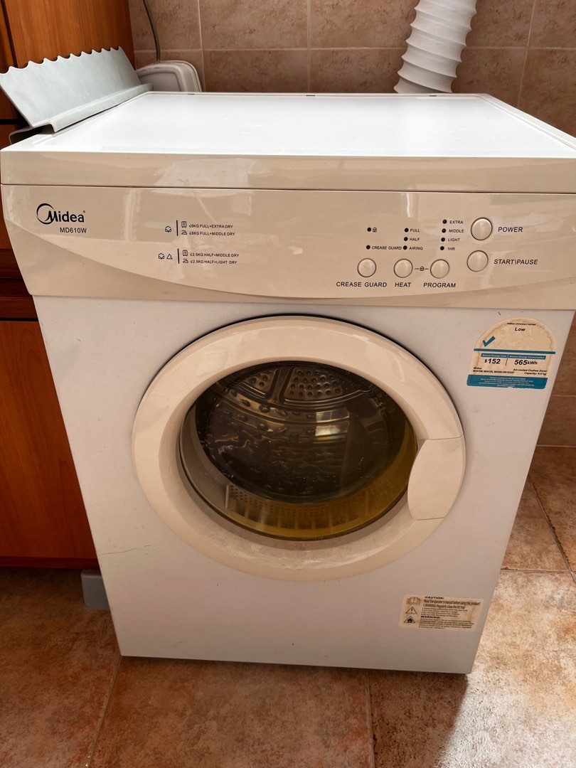 Midea 6kg front loader dryer, TV & Home Appliances, Washing Machines ...