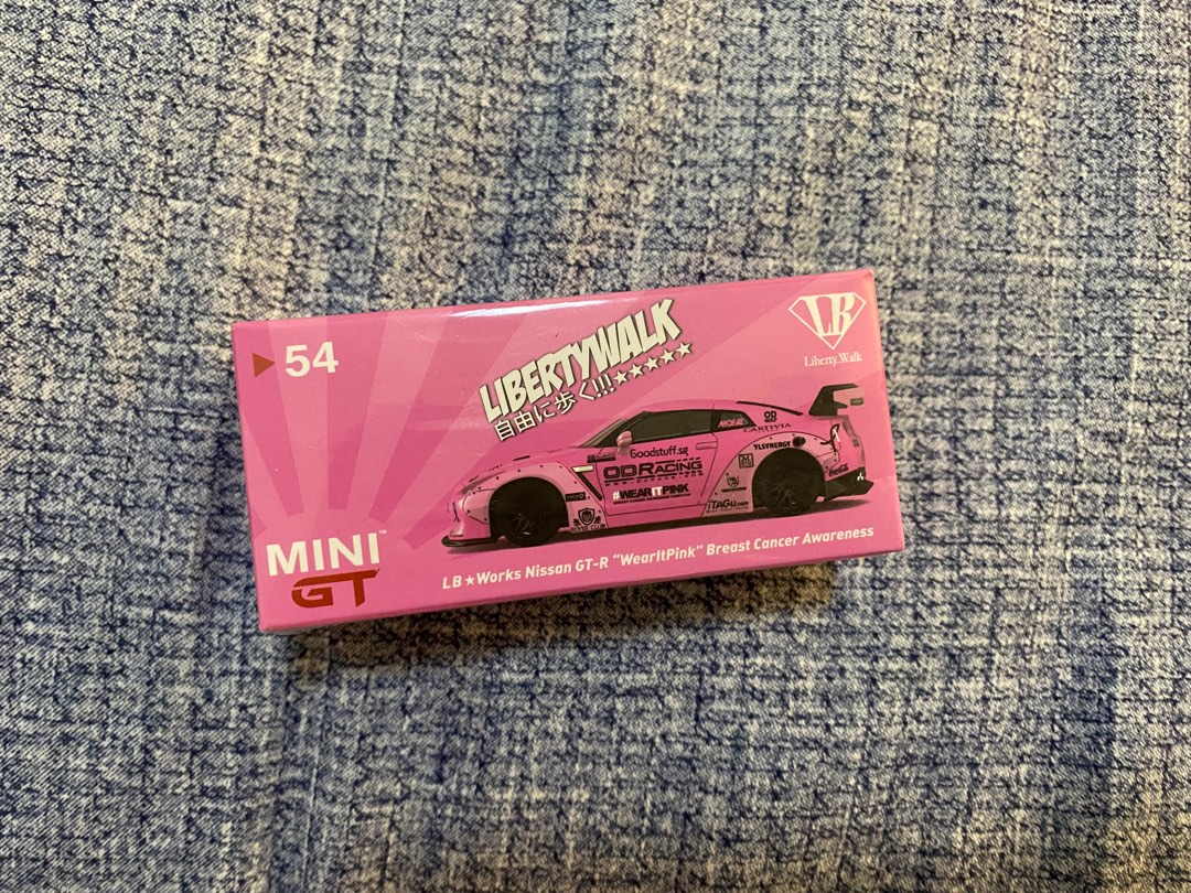 Mini GT 54 LB work Nissan GTR R35 Wearltpink Breast Cancer awareness ...