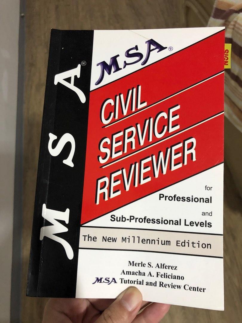 MSA Civil Service Exam Reviewer (Like New Condition), Hobbies & Toys ...