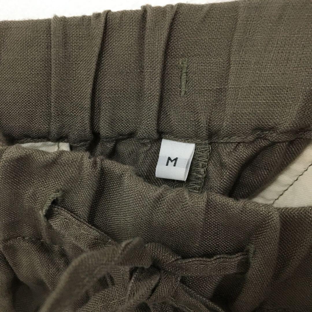 Muji 100% Linen Brown Wide Leg Pants, Women's Fashion, Bottoms, Other Bottoms on Carousell