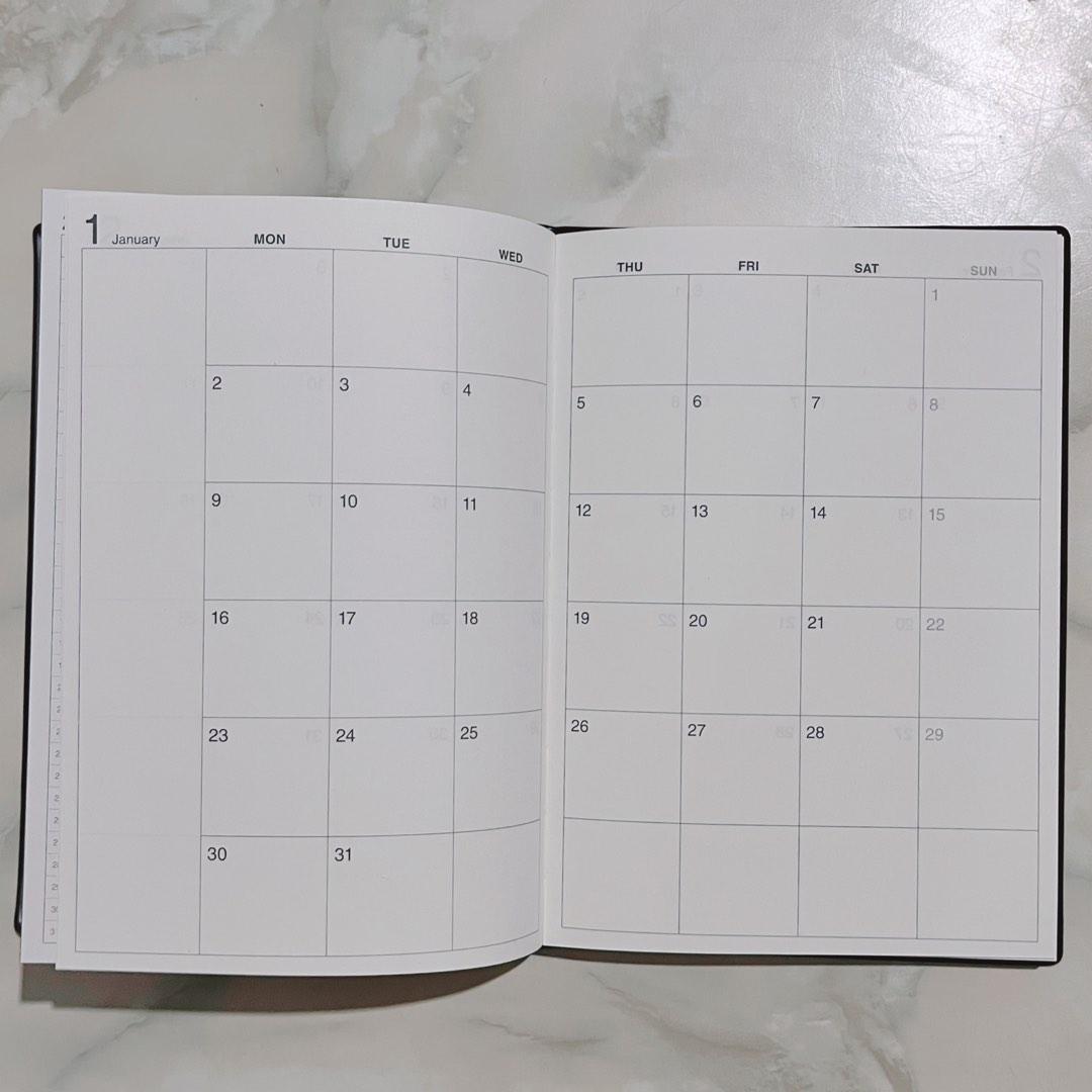 Muji 2023 Planner B6 Monthly/Weekly, Hobbies & Toys, Stationary & Craft ...