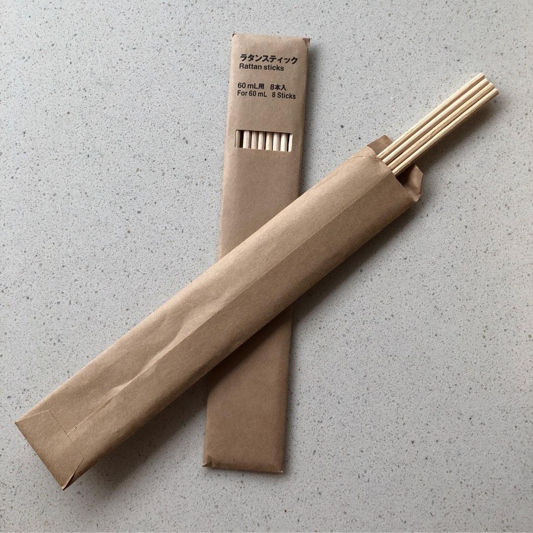 MUJI Reed Diffuser Porcelain Holder + Rattan Sticks, Furniture & Home ...