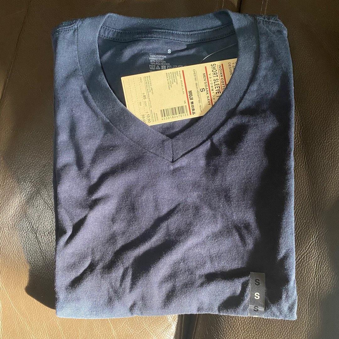 Muji V neck Tshirt, Men's Fashion, Tops & Sets, Tshirts & Polo Shirts ...