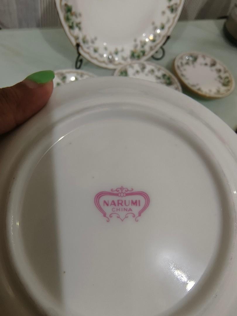 NARUMI PLATE AND 5 SAUCERS, Furniture & Home Living, Kitchenware ...