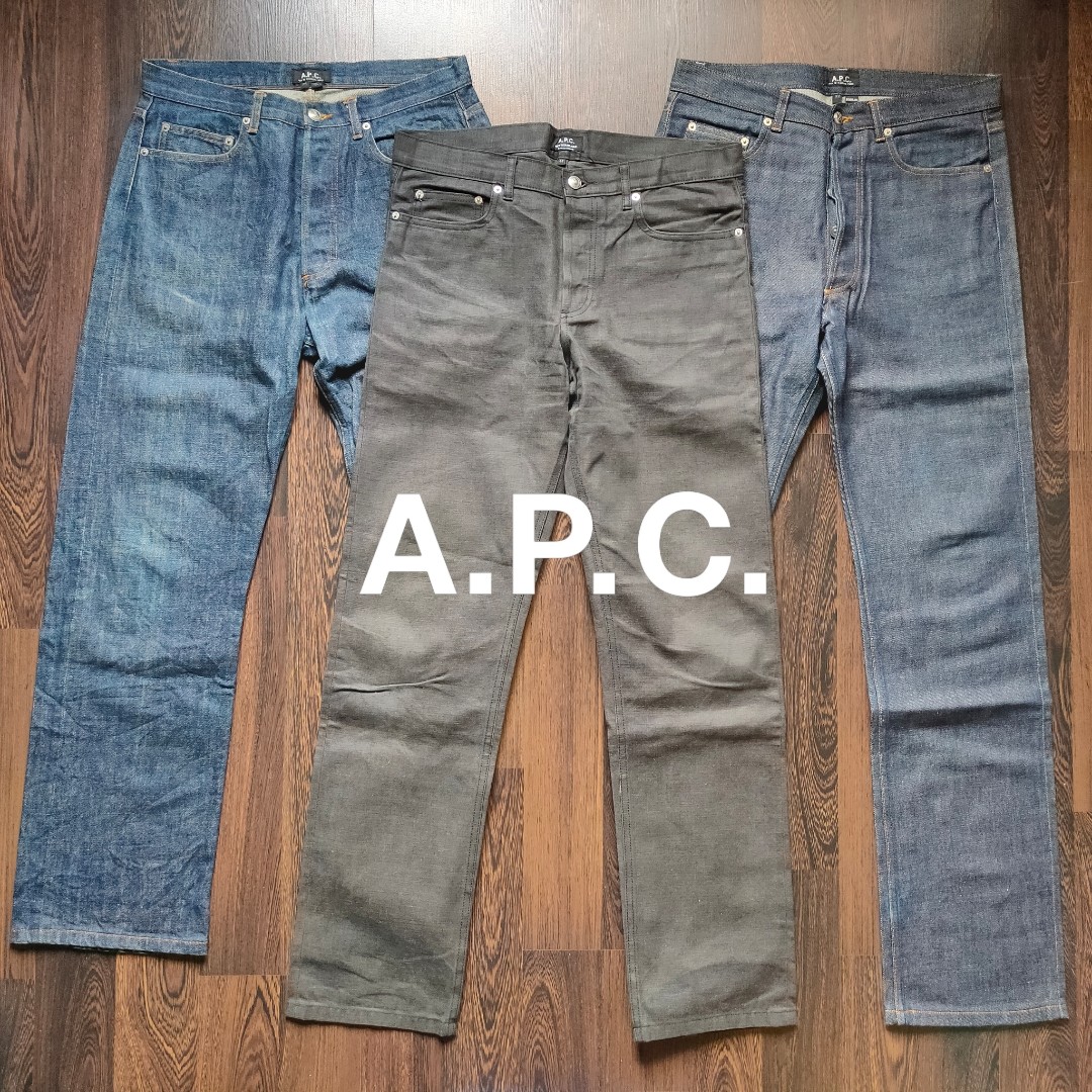 NEW! A.P.C. DENIM COLLECTION | Selvedge Jeans, Men's Fashion, Bottoms ...