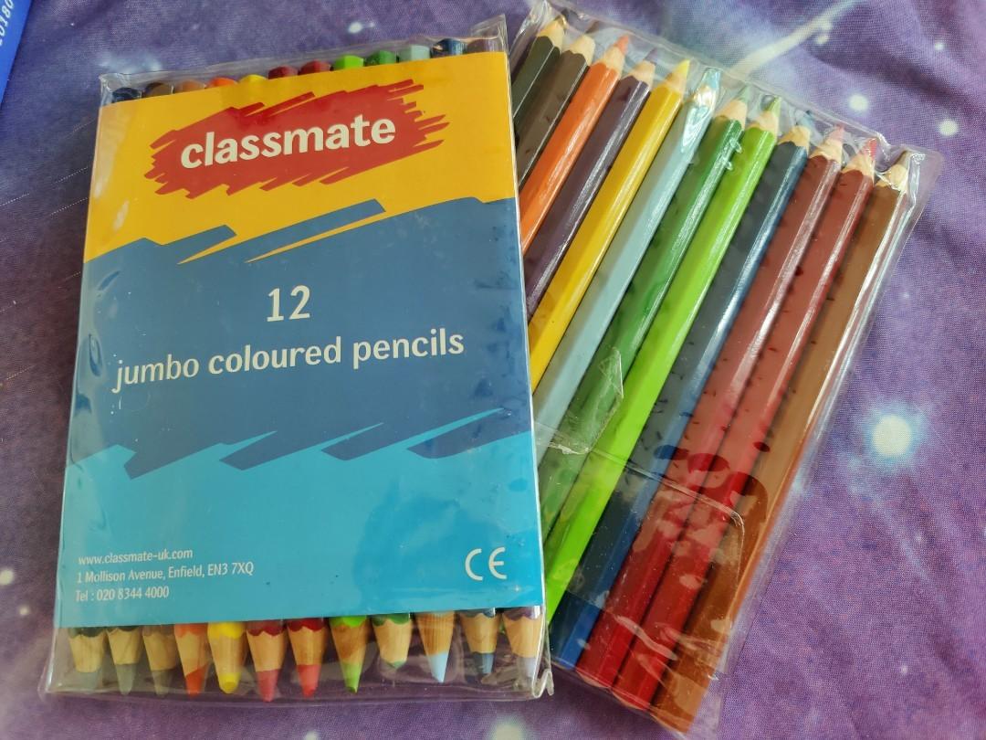 NEW jumbo colored pencils, Hobbies & Toys, Stationery & Craft ...