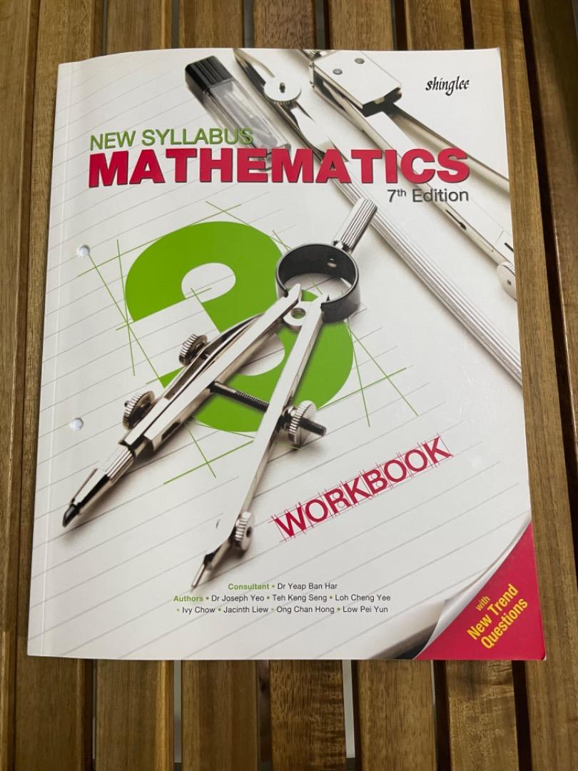 New Syllabus Mathematics 3 WORKBOOK 7th Edition by Shinglee, Hobbies ...