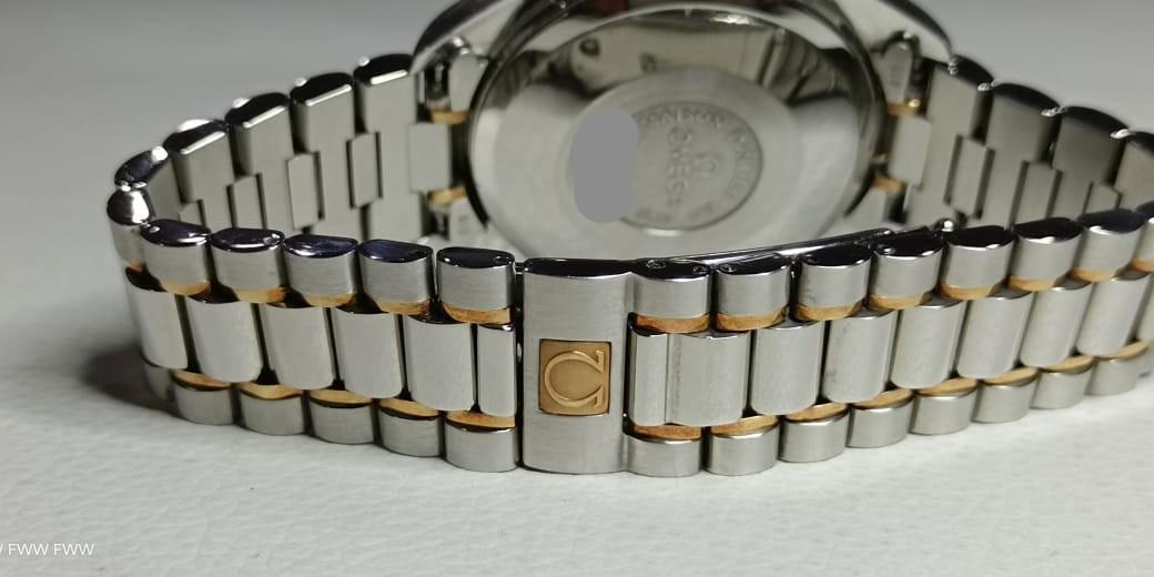 Omega Speedmaster 39mm Mk40 T3 Chronograph complication 18k half gold ...