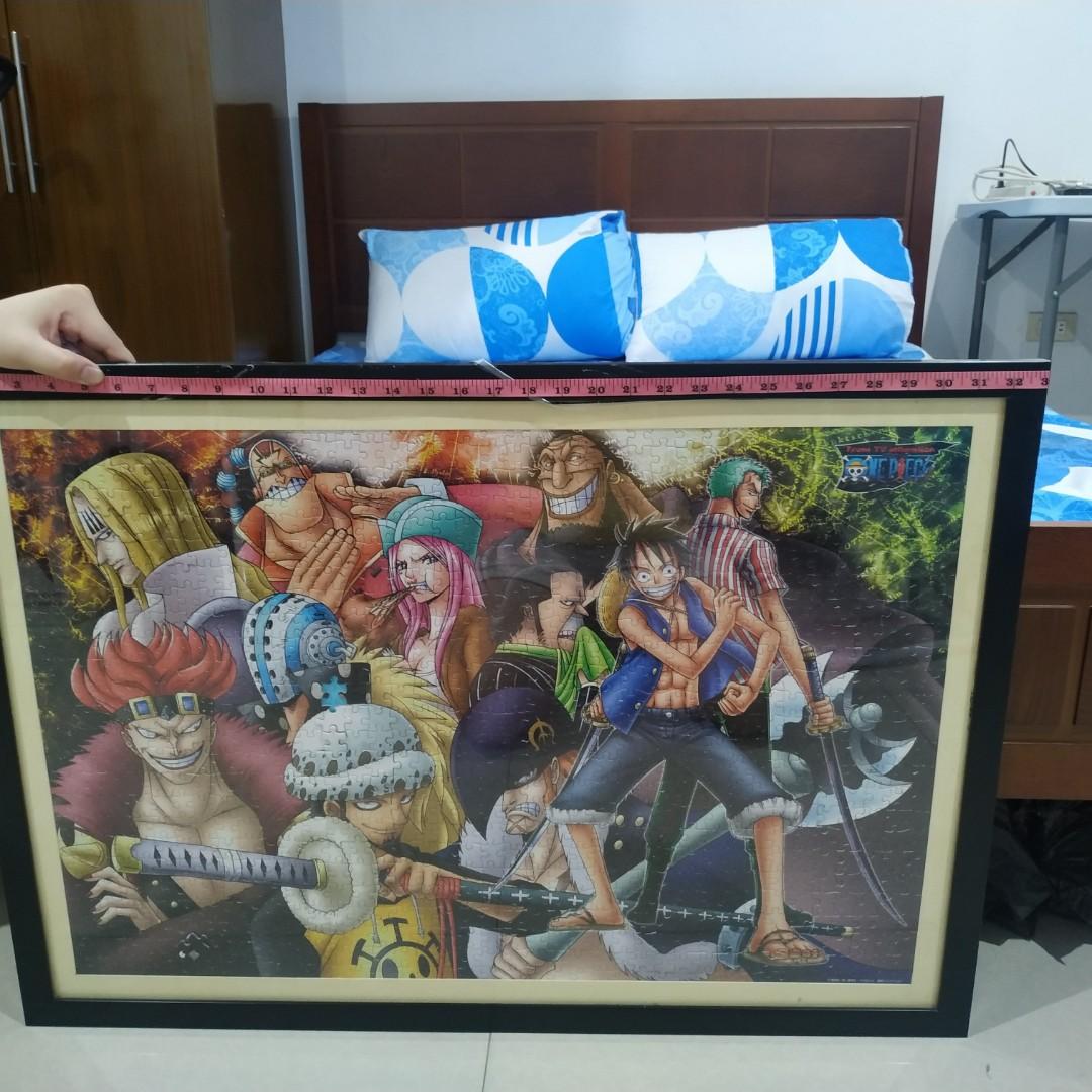 Anime One Piece big puzzle with Glass Frame, Hobbies & Toys, Toys ...