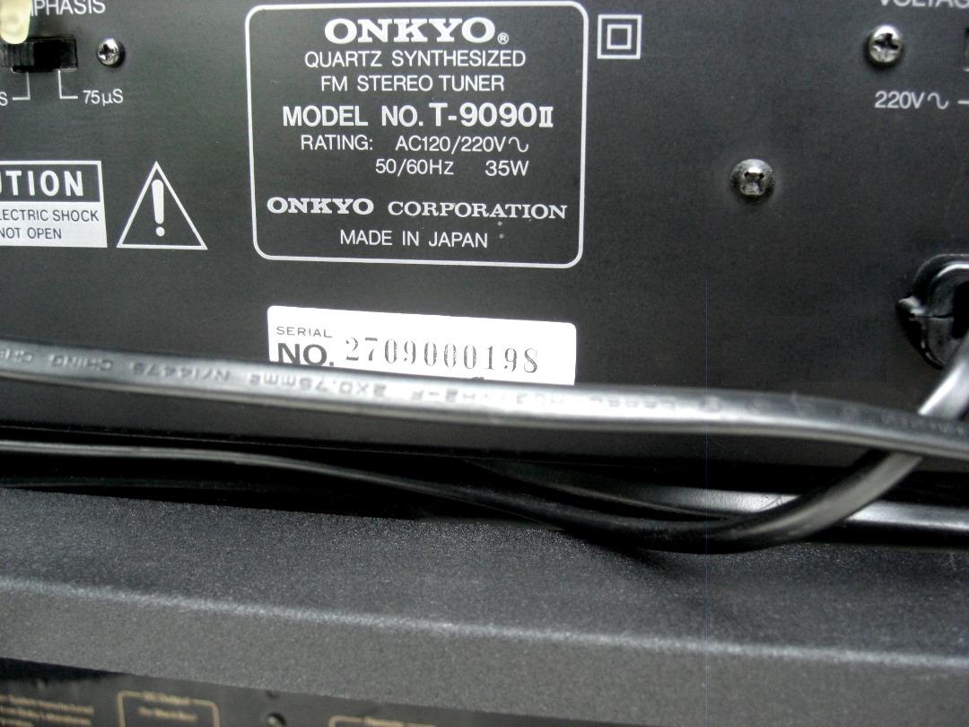 ONKYO T9090 II High-End FM Tuner, Audio, Other Audio Equipment on Carousell