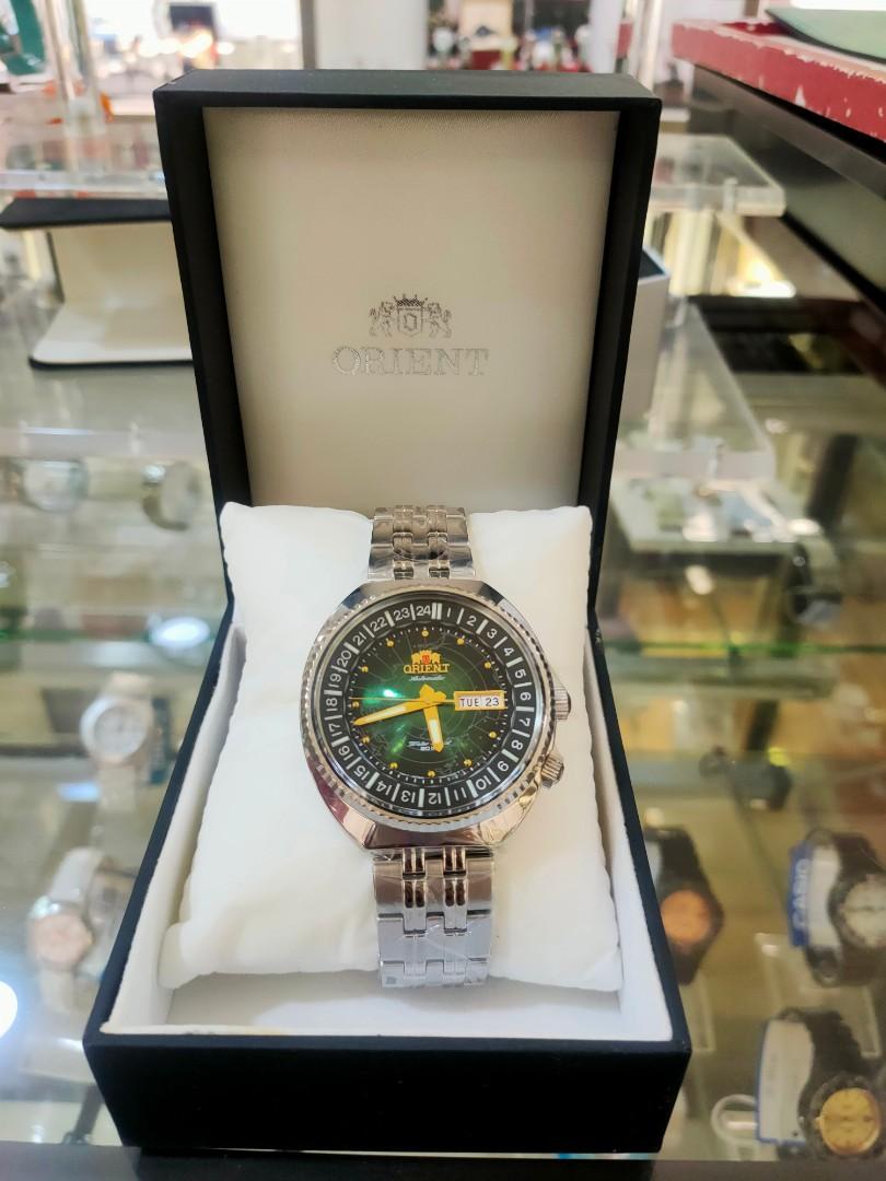 ORIENT WORLD MAP AUTOMATIC MEN WATCH, Men's Fashion, Watches ...