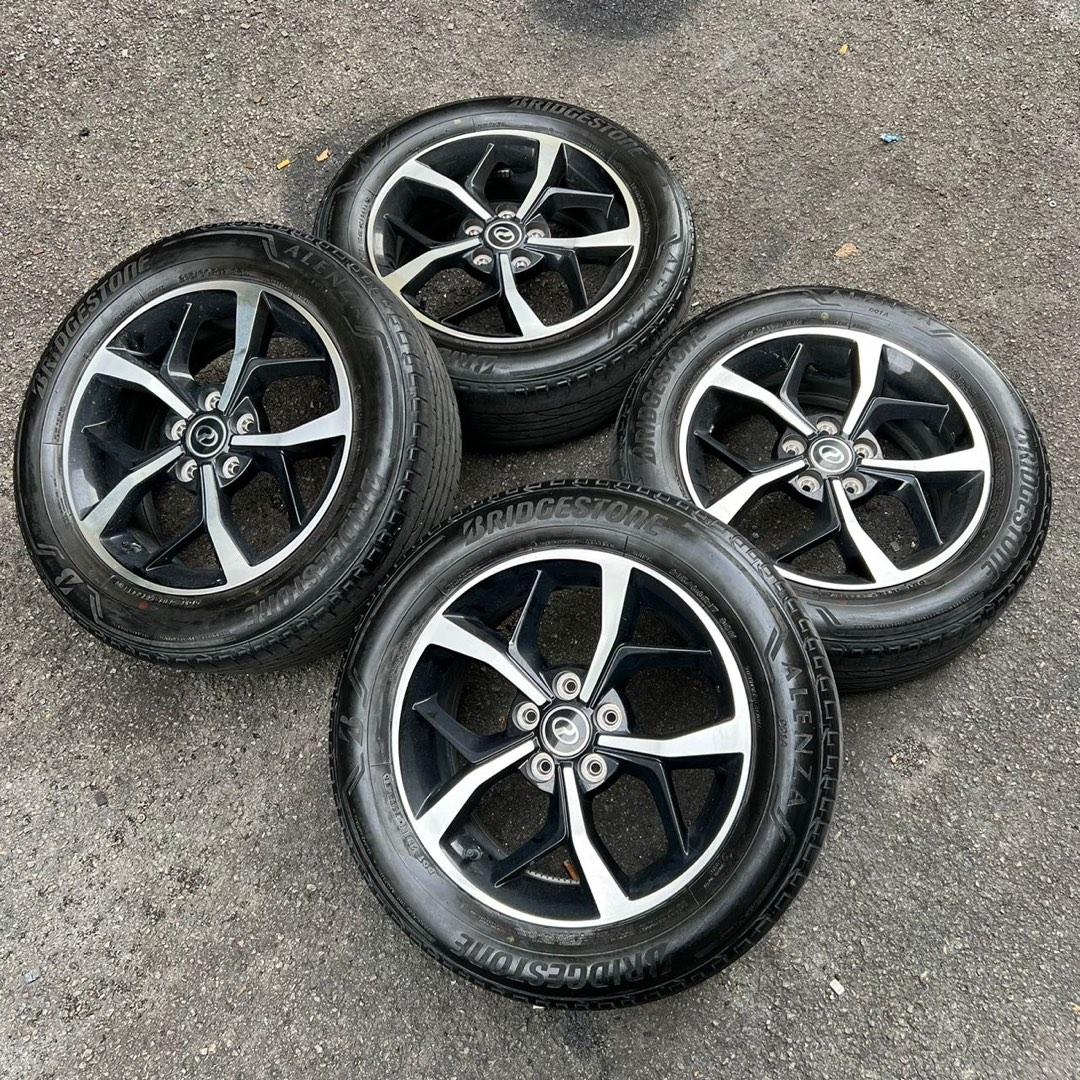 Original 17 inch sport rim Aruz tyre 70%, Auto Accessories on Carousell
