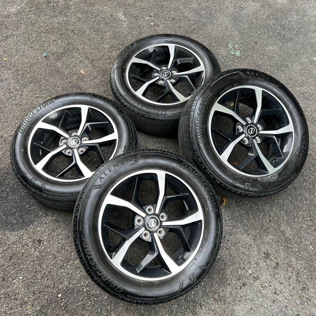 Original 17 inch sport rim Aruz tyre 70%, Auto Accessories on Carousell