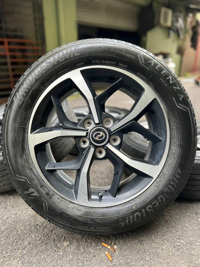 Original 17 inch sport rim Aruz tyre 70%, Auto Accessories on Carousell