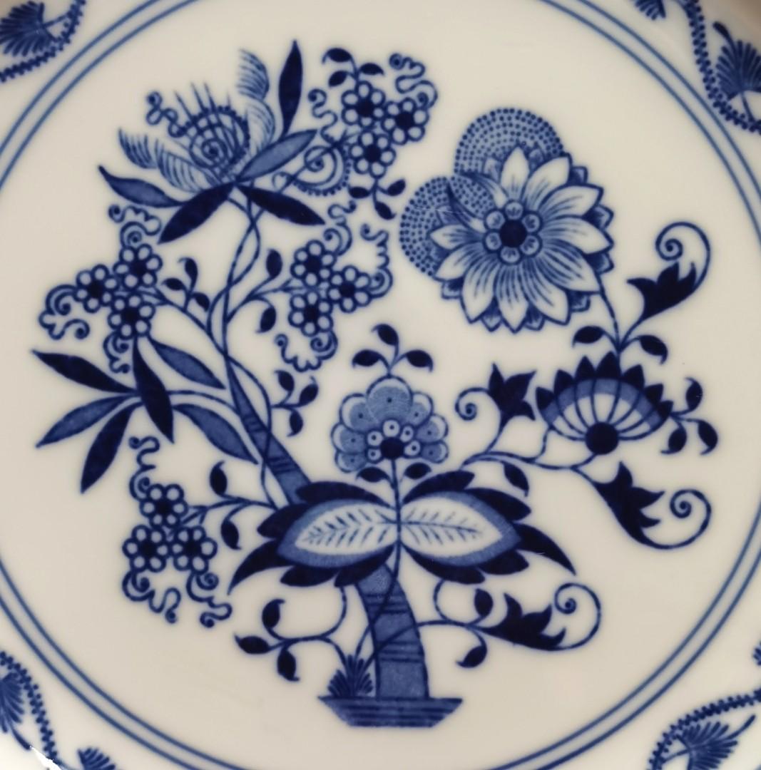 Original Bohemia Zwiebelmuster Handled Serving Platter, Furniture ...